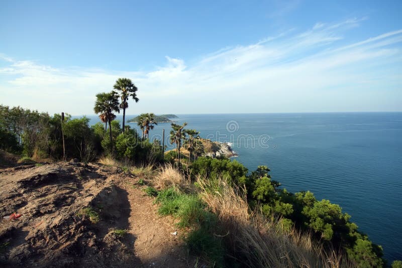 Laem Promthep Cape,beautiful Scenery Andaman Sea in Summer Season ...