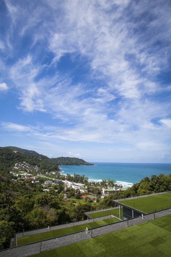 Phuket sea view stock photo. Image of nature, blue, building - 33695502