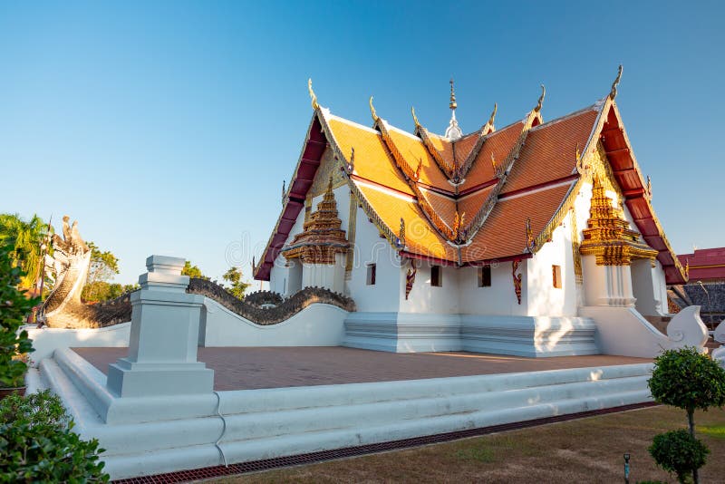 Phumin Temple, Nan, Thailand. (Wat Phumin) Stock Photo - Image of ...