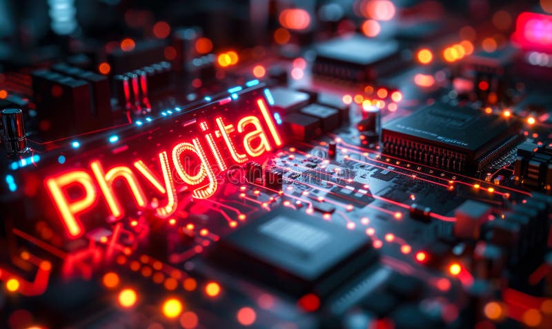 Phygital Concept Showing the Fusion of Physical and Digital Realms ...