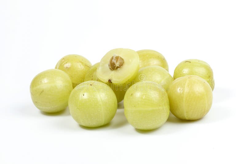 Phyllanthus Emblica Berry Fruit Stock Photo - Image of berries ...