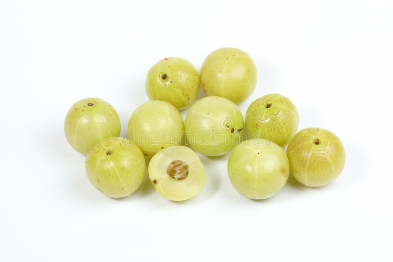 Phyllanthus Emblica Berry Fruit Stock Photo - Image of organic ...