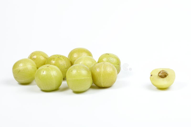 Phyllanthus Emblica Berry Fruit Stock Photo - Image of fruit, green ...