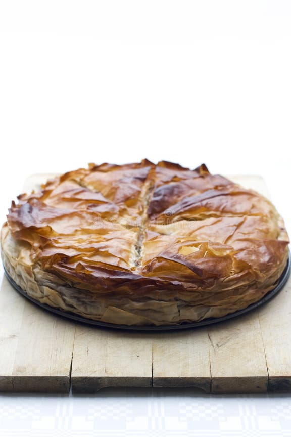 Phyllo pie stock photo. Image of filo, gourmet, board - 12103856