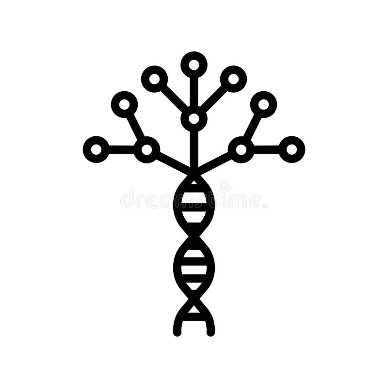 Phylogenetic Tree Icon Set Evolutionary Diagram Illustrations for ...
