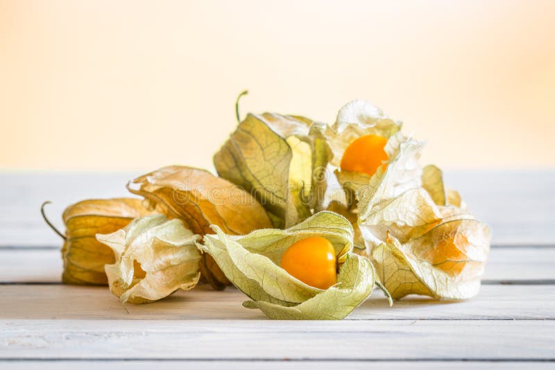Physalis Peruviana Berries on a Table Stock Image - Image of diet ...