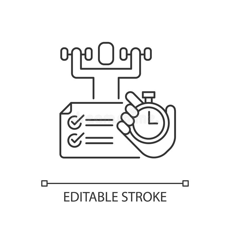 Physical Abilities Test RGB Color Icon Stock Vector - Illustration of ...