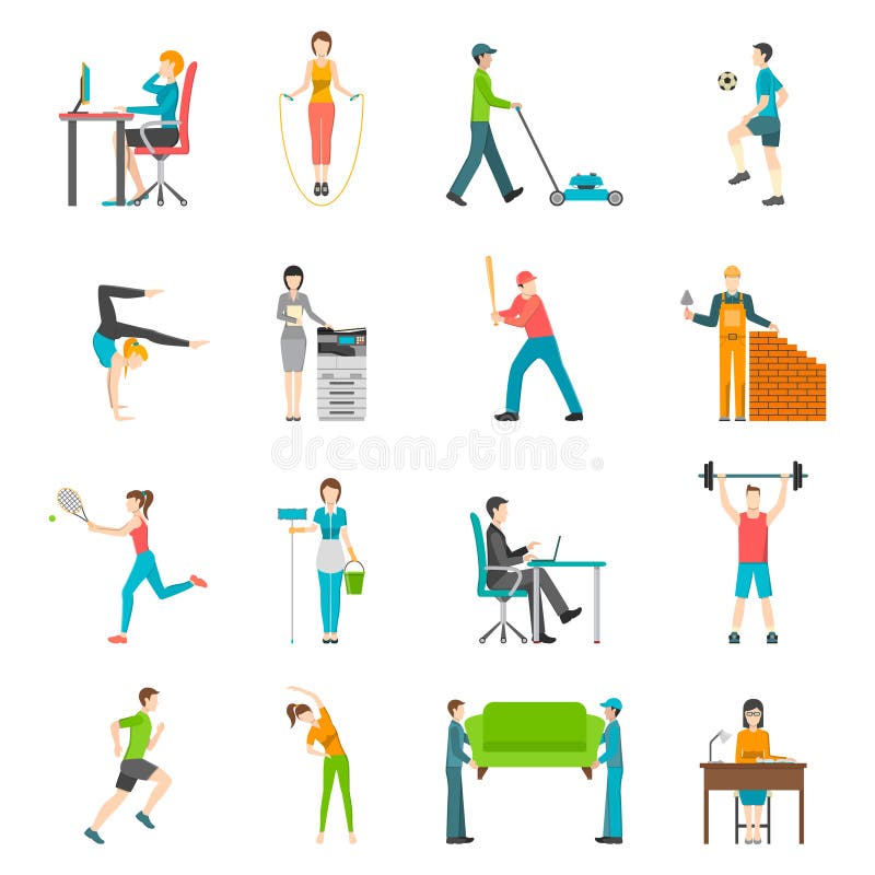 Physical activity icons stock vector. Illustration of reading - 44407692 Physical activity icons stock vector. Illustration of reading - 44407692