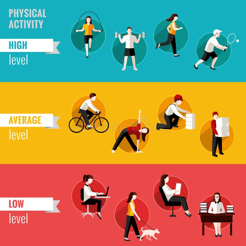 Physical Activity Level Stock Illustrations – 311 Physical Activity ...