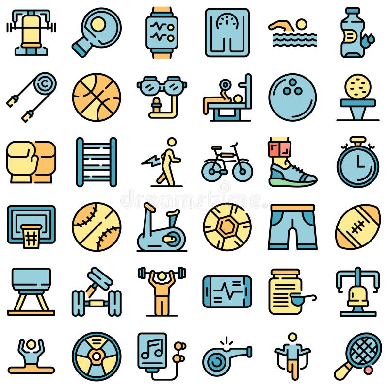 Physical Activity Icons Stock Illustrations – 2,393 Physical Activity ...