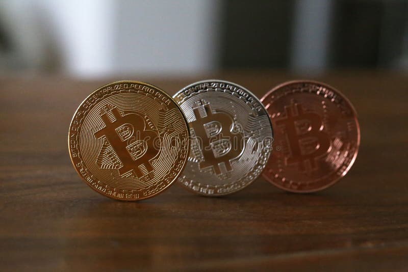 Physical bit coin stock photo. Image of gold, metal - 109539970