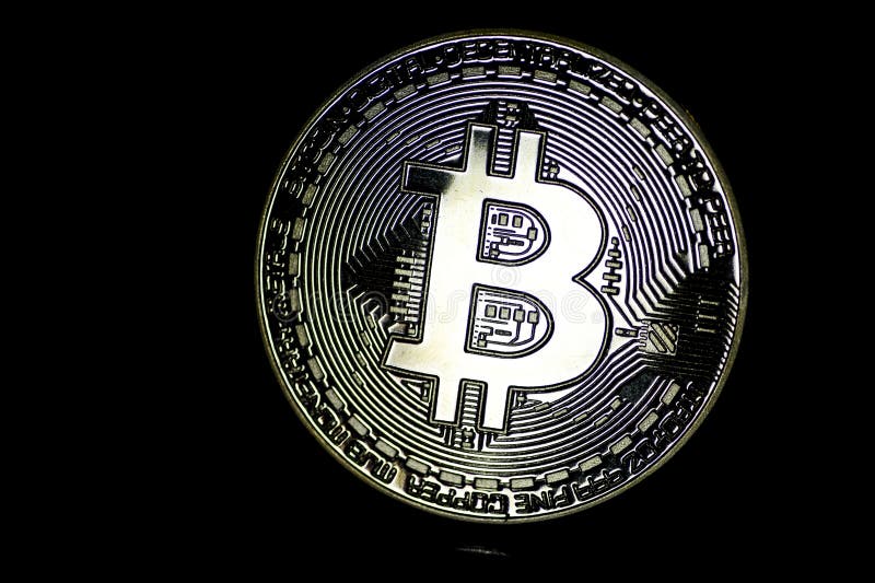 Physical Bitcoin stock photo. Image of internet, money - 323242040