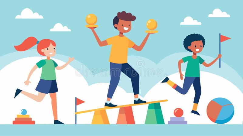 In a Physical Education Class Students Participate in a Circusthemed ...