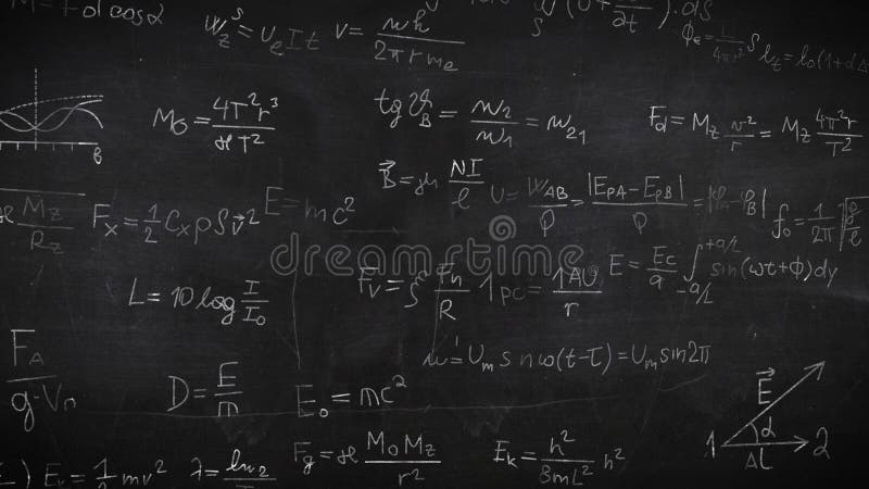 Physical Equations and Formulas Stock Illustration - Illustration of ...