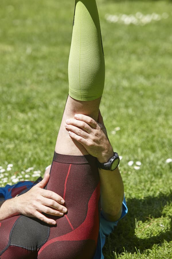 Physical Exercise and Stretching. Legs Postures of Movements. Lifestyle ...