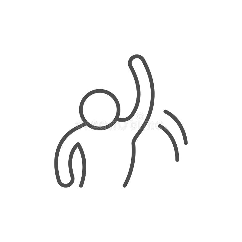 Physical Exercises Line Outline Icon Stock Vector - Illustration of ...