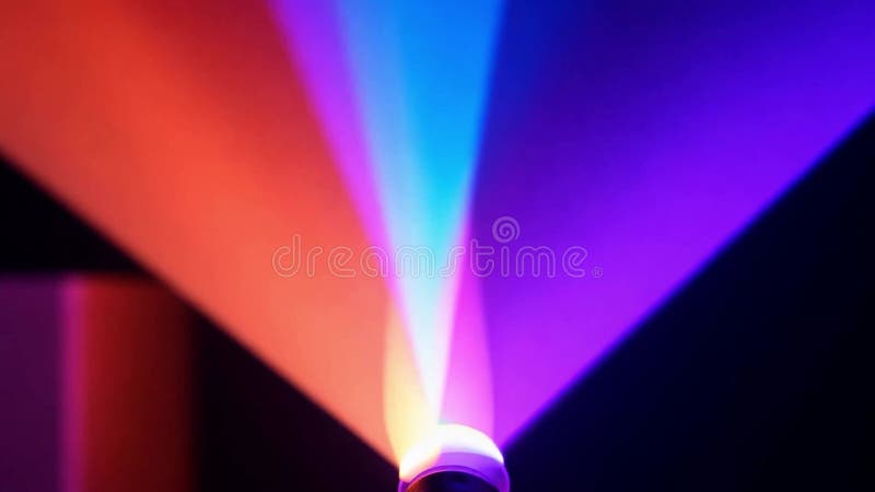 A Physical Experiment with Light Rays and Light Refraction Stock Video ...