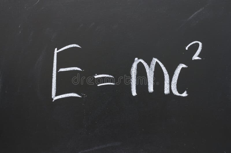 Einstein formula stock image. Image of math, chalkboard - 9735355