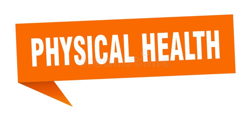 Physical Health Banner. Physical Health Speech Bubble Stock Vector ...