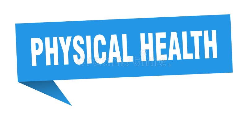 Physical Health Banner. Physical Health Speech Bubble Stock Vector ...