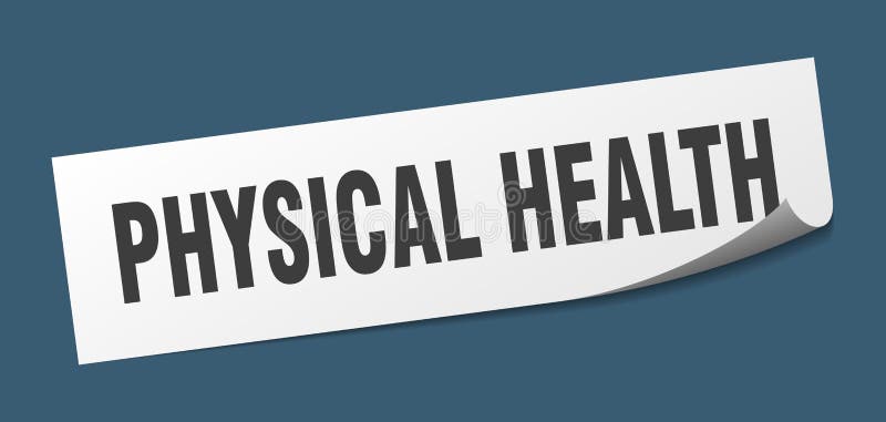 Physical Health Sticker. Physical Health Square Isolated Sign Stock ...