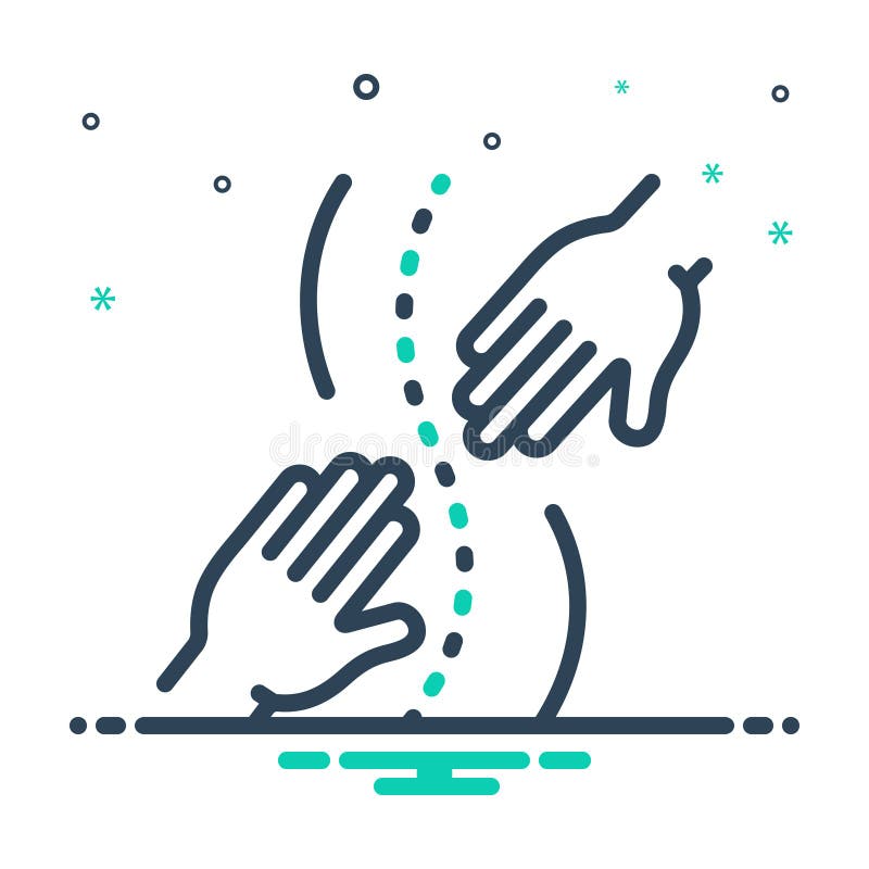 Mix Icon for Physical, Hand and Touch Stock Vector - Illustration of ...