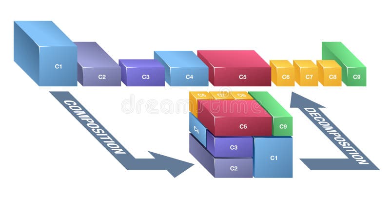 Physical Internet - Modularity of Containers Stock Vector ...