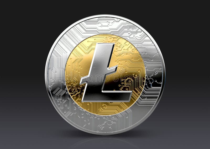 Cryptocurrency Physical Coin Stock Illustration - Illustration of ...