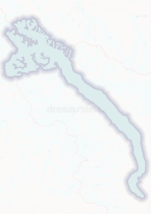 Physical Map of Siachen Glacier Stock Illustration - Illustration of ...