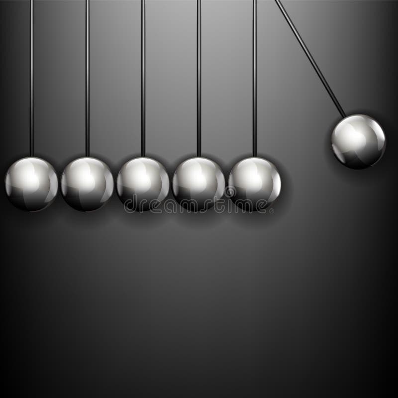 Physical pendulum stock vector. Illustration of sphere - 36904575