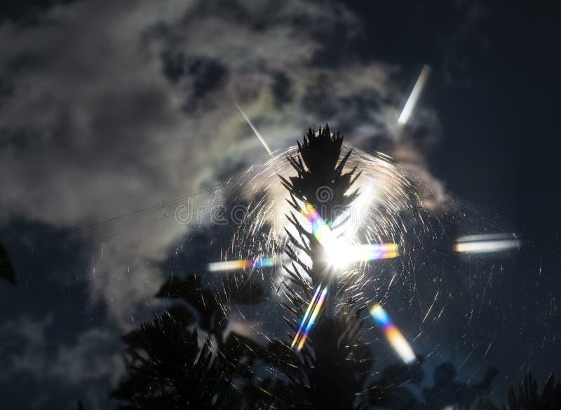 Physical Phenomena Created by the Sun and the Web Stock Photo - Image ...