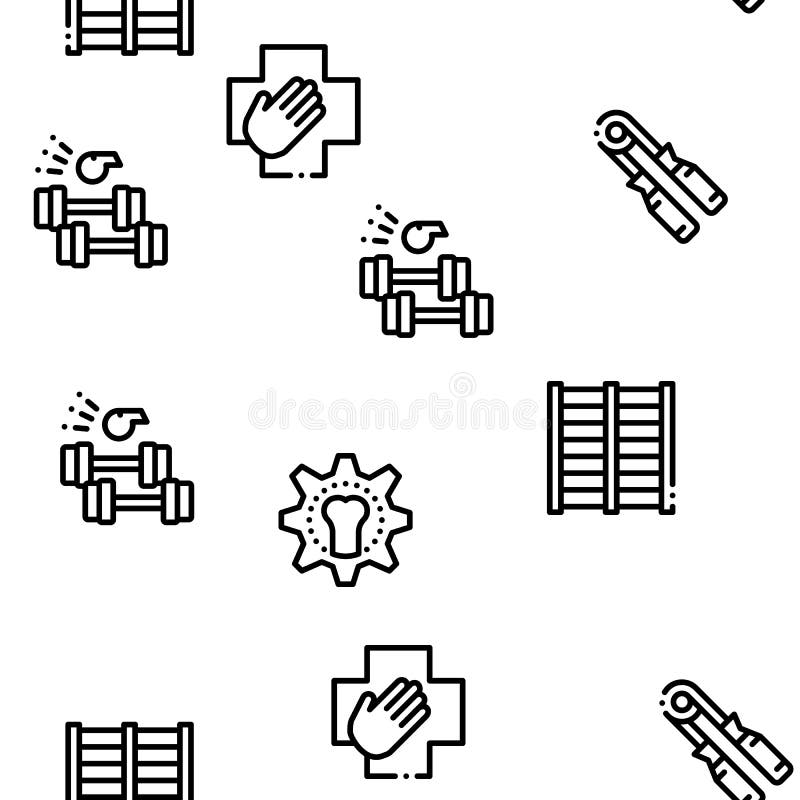 Physical Therapy and Recovery Icons Set Vector Stock Vector ...