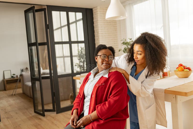 Woman Having Course Of Physical Therapy Enjoying Massage Stock Image Image Of Apartment Nurse