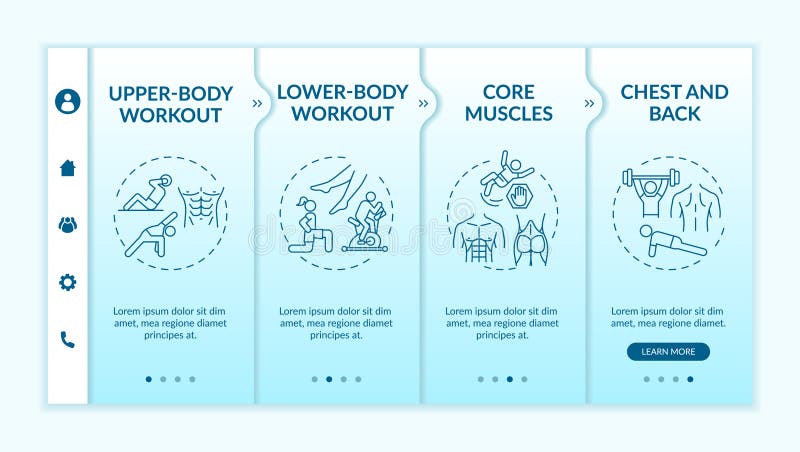 Exercising Types Vector Infographic Template Stock Vector ...