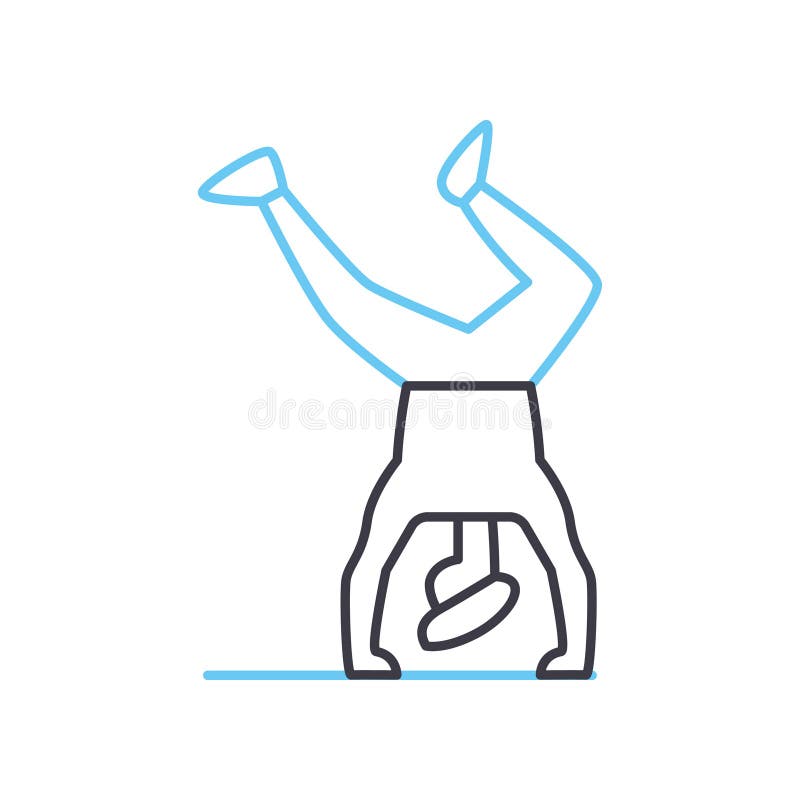 Physical Training Workout Line Icon, Outline Symbol, Vector ...