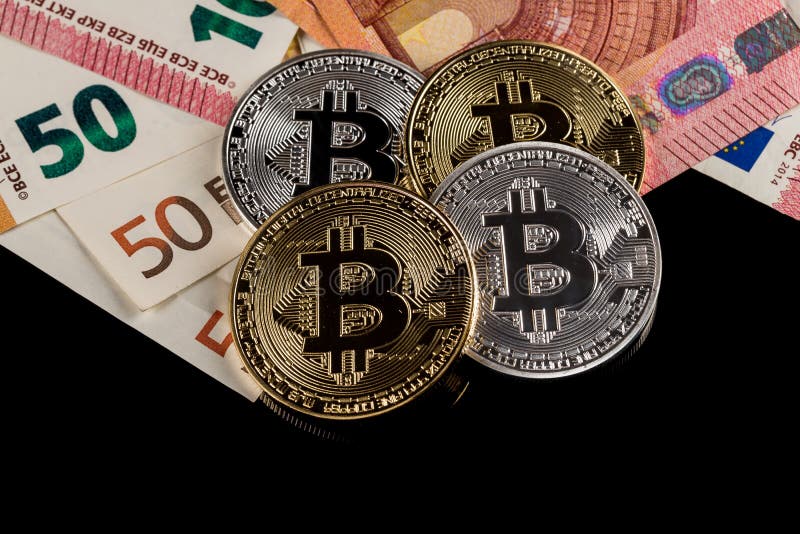 Physical Version of Bitcoin Coin Aka Virtual Money Stock Photo - Image ...