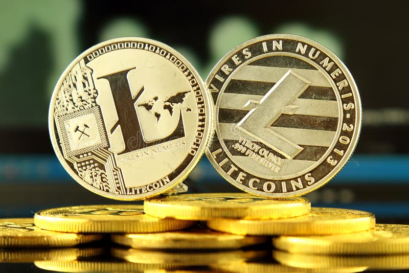 Physical Version of Litecoin, New Virtual Money. Stock Image - Image of ...