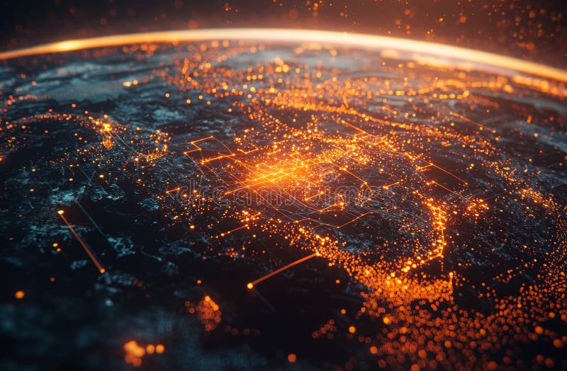 A Physical World Map Illustration, with Components Provided by NASA ...