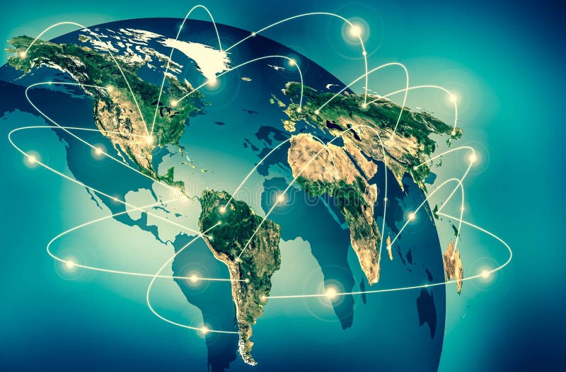 Physical World Map Illustration. Elements of this Image Furnished by ...