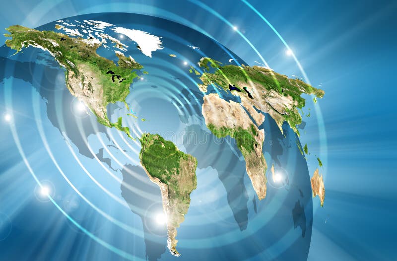 Physical World Map Illustration. Elements of this Image Furnished by ...