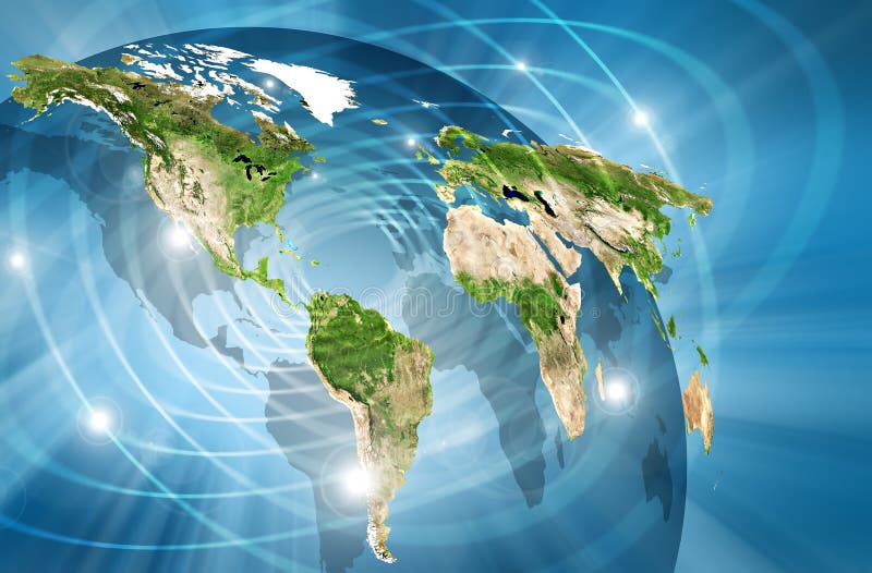 Physical World Map Illustration. Elements of this Image Furnished by ...