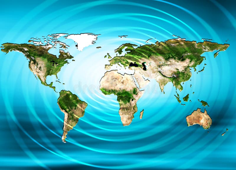 Physical World Map Illustration. Elements of this Image Furnished by ...