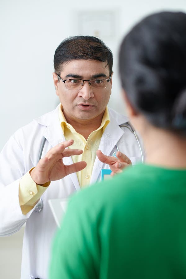 Physician Explaining Method of Treatment Stock Photo - Image of ...