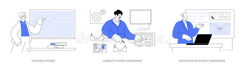 Physics Abstract Concept Vector Illustrations. Stock Vector ...