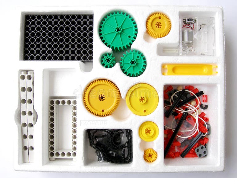 Physics assembling toy kit stock image. Image of girl - 5075387