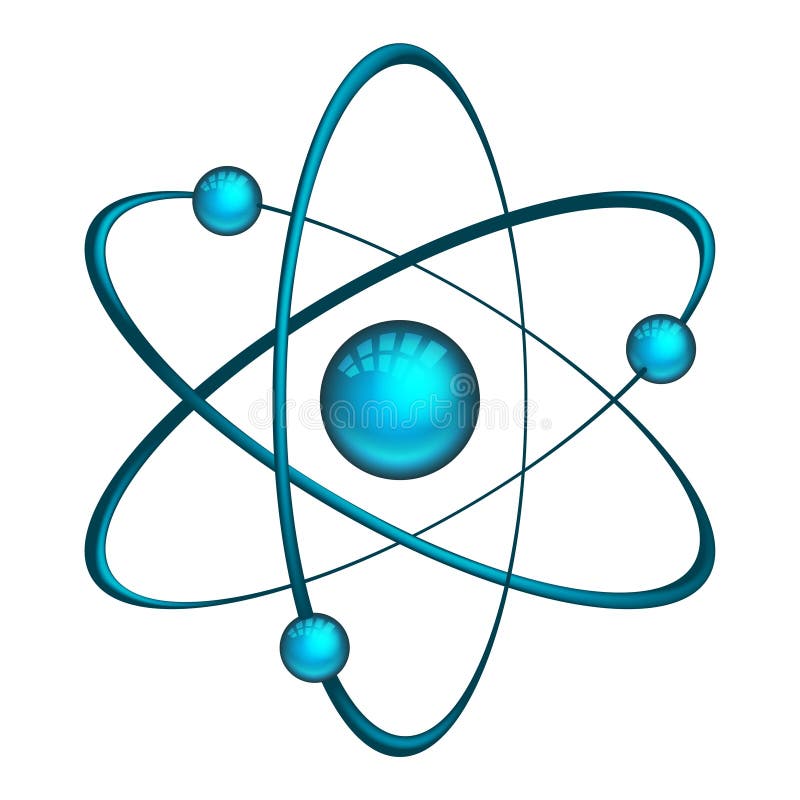 Atom model stock illustration. Illustration of atom, neutron - 35710573