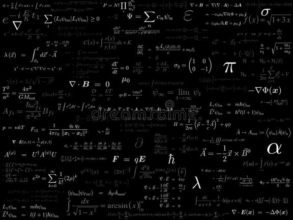 Mathematical Equations Black Background Stock Illustrations – 1,130 ...