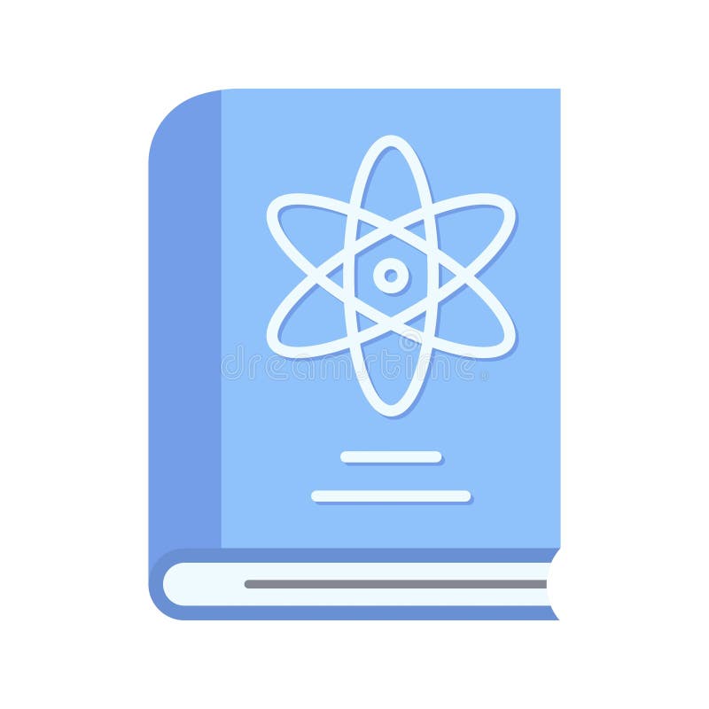 Physics e-book vector icon stock vector. Illustration of filled - 195559335