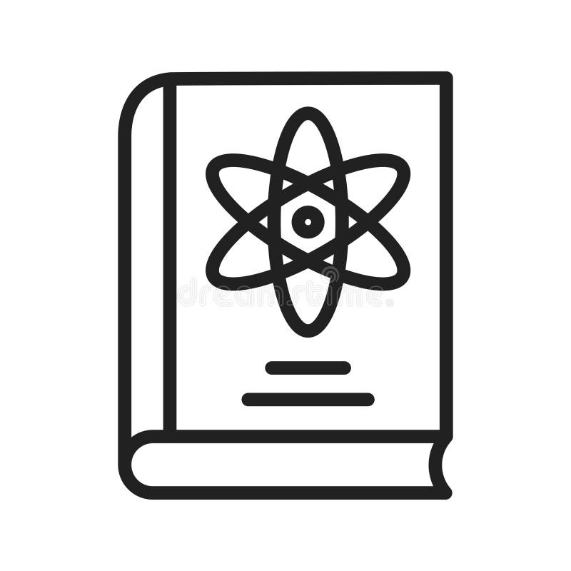 Physics e-book vector icon stock vector. Illustration of filled - 195559335