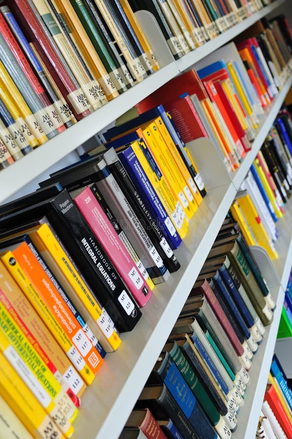 Physics Books Background in Library Editorial Photo - Image of ...